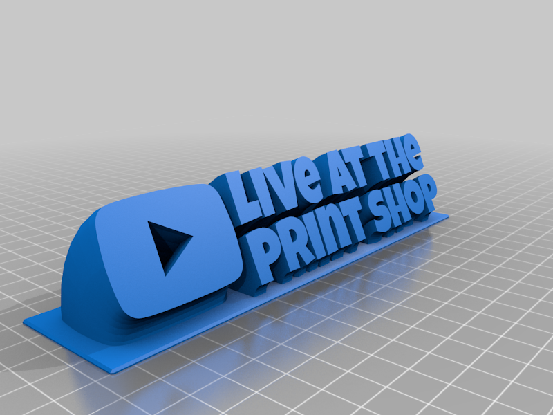 Free 3D file LIVE AT THE PRINTSHOP・3D printable model to download・Cults