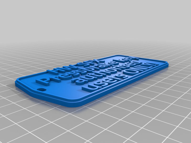 Free 3D file Pressbrake key tag・3D printer model to download・Cults