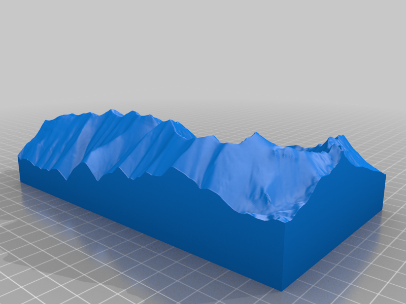 Free 3D file Crystal Mountain Topographic Map・Model to download and 3D ...
