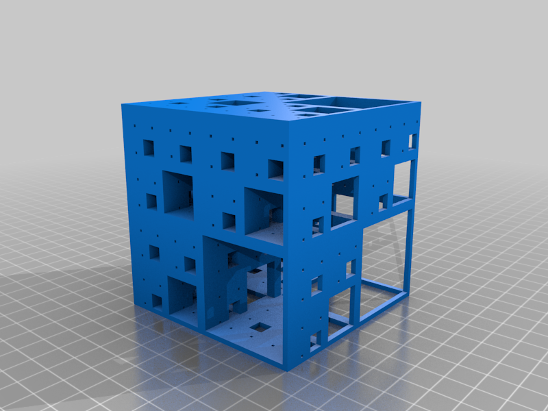 Free 3D file cube fractal・3D print model to download・Cults