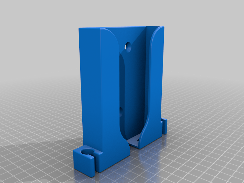 Free 3D file universal Phone Wall Mount with Aux and USB-Cable Holder ...