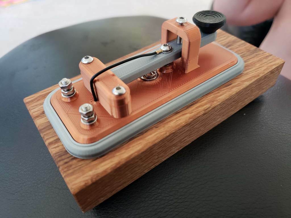 Free 3D file Remixed Morse Straight Key w/ terminal studs・Object to ...