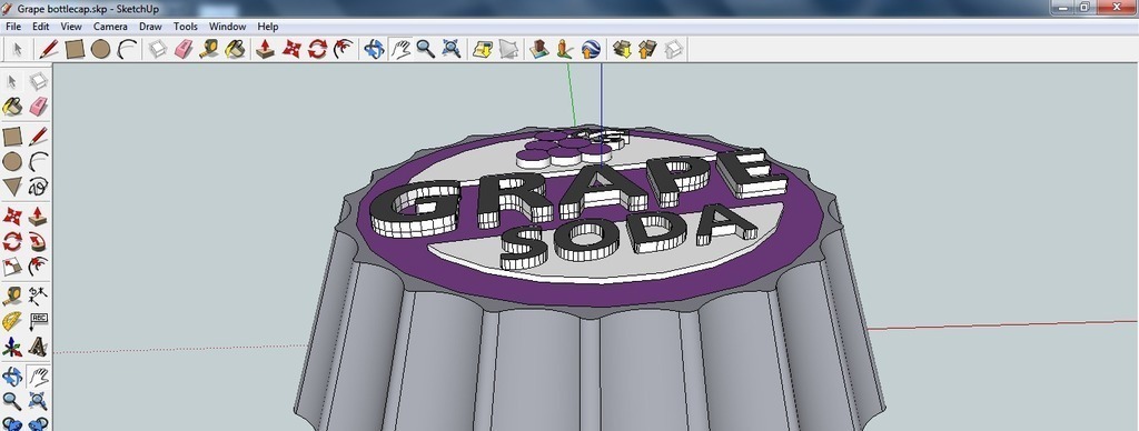 Free 3D file Grape Soda Bottle Cap Prop・3D printable model to download・Cults