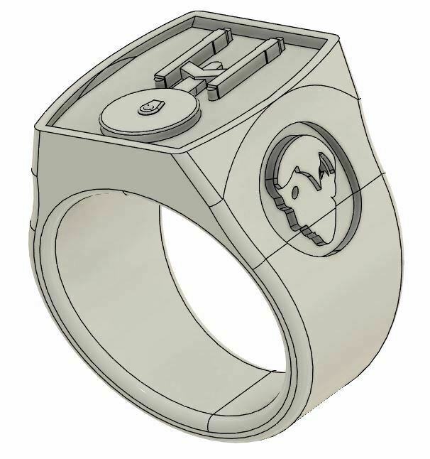 Free 3D file Ring Star Trek Enterprise Spock Kirk spaceship・3D printing ...