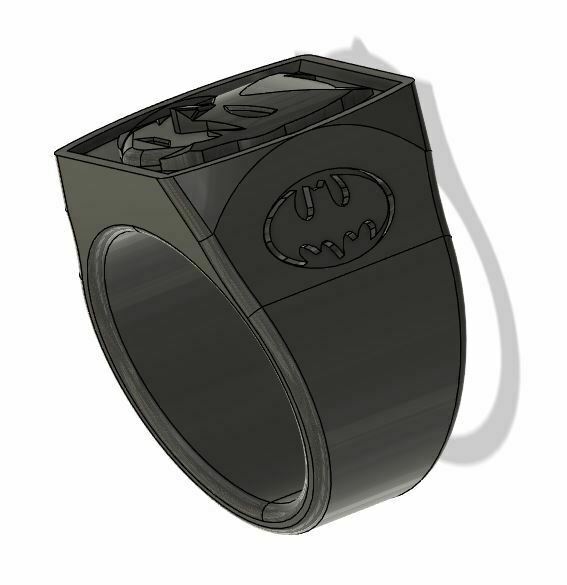 Free 3D file Ring Batman・3D print object to download・Cults