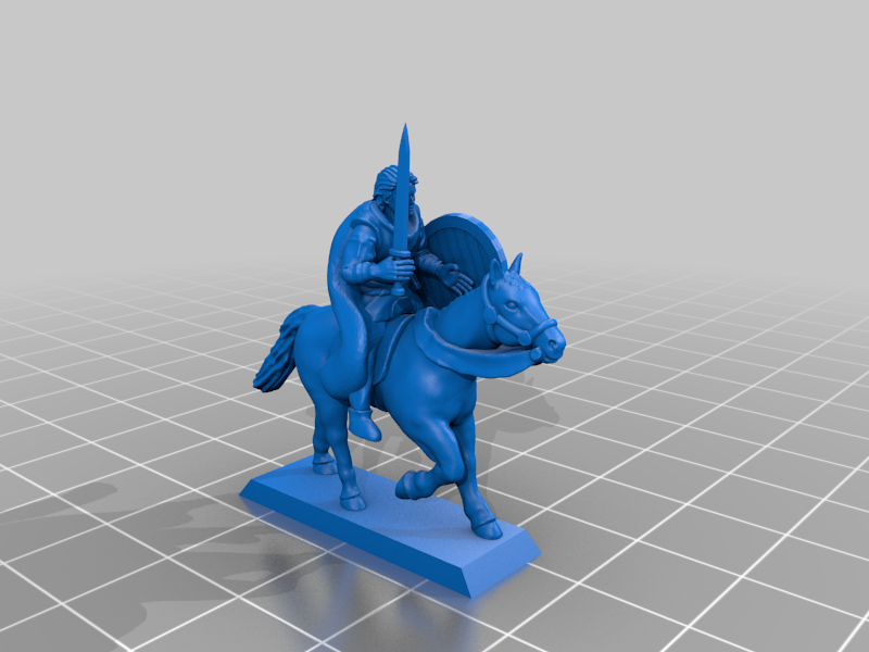 Free 3D file Late Antiquity - Barbarian Cavalry Commander・Design to ...