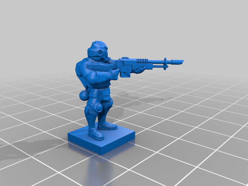 Free 3D file Future - Generic Space Infantry Troops 🔮・3D printer model ...