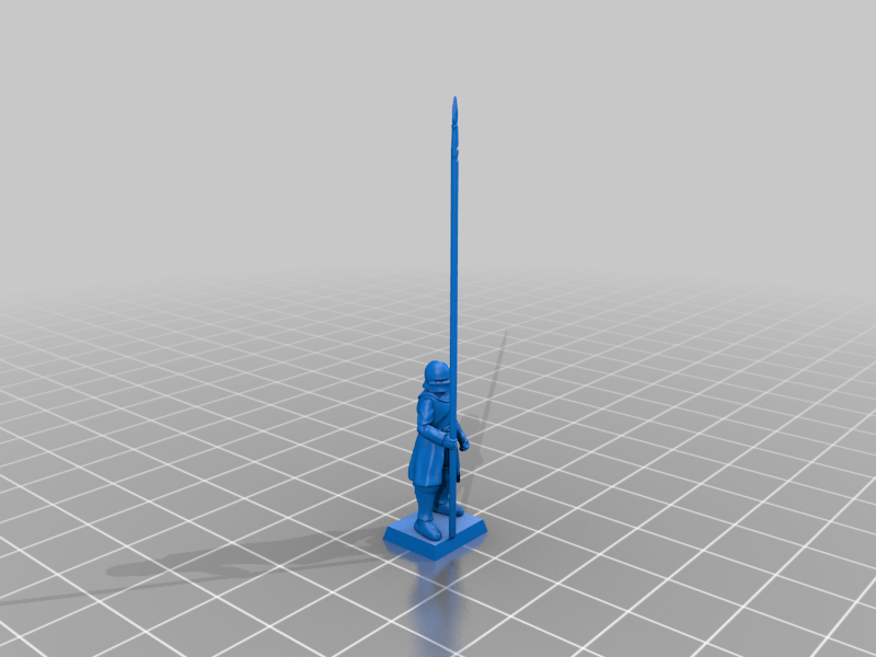 Free 3D file Generic Medieval Heavy Pikemen・Template to download and 3D ...
