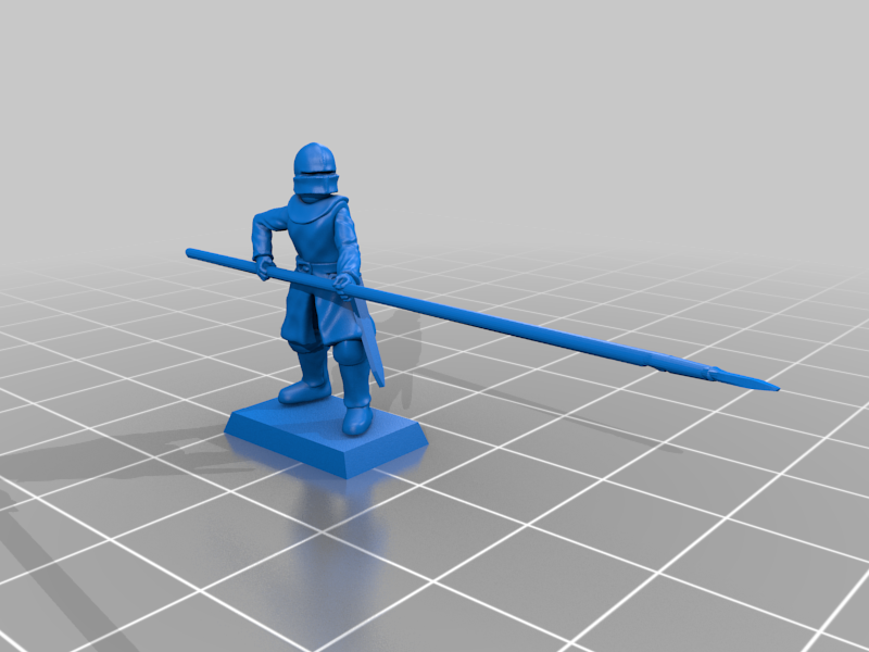 Free 3D file Generic Medieval Heavy Pikemen・Template to download and 3D ...