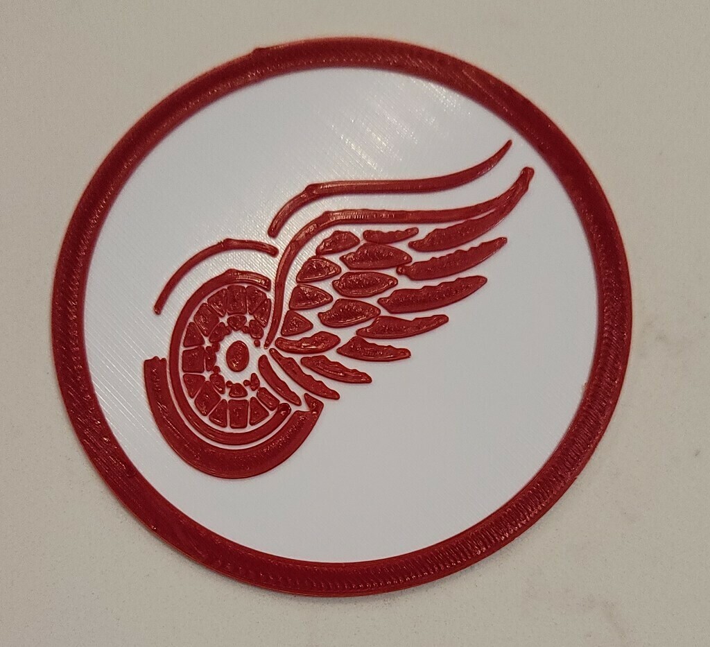 Red Wings Logo Stencil