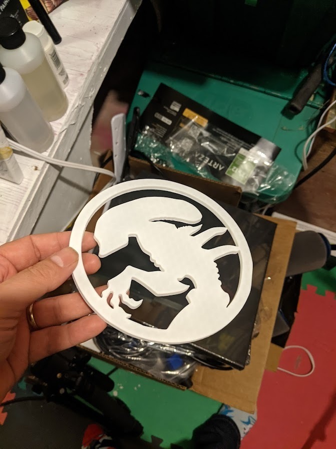 Free 3D file Aliens Movie Style Logo Stencil for Acrylic Painting・3D ...