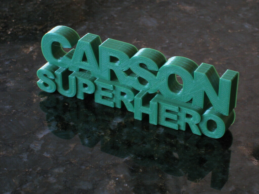 Free 3D file Carson Name Placard・3D printing design to download・Cults