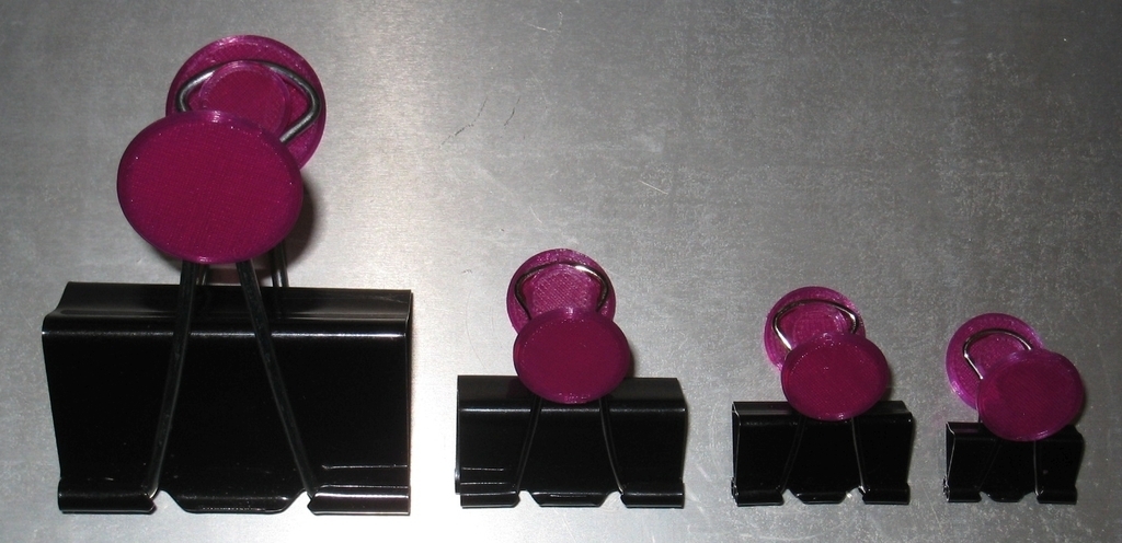 Free 3D file Binder Clip Grips - 15, 20, 25, 30 & 50 mm・Design to ...
