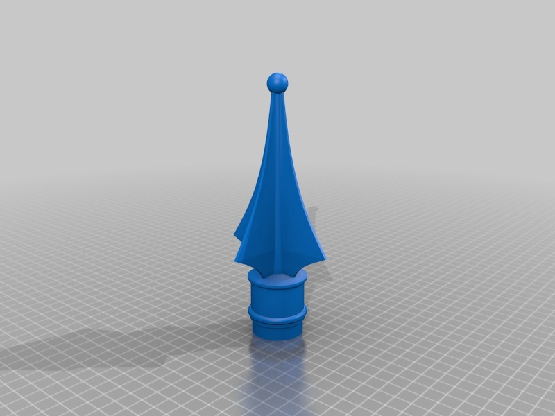 Free 3D file Finial Tetra (for PVC Halloween Fence)・3D print design to ...