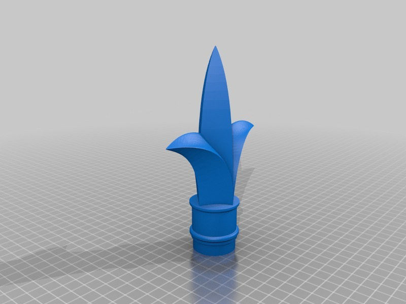 Free 3D file Finial Lily (for PVC Halloween Fence)・3D printable model ...