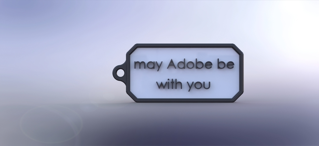 Free 3D file Adobe KeyTag・3D printer design to download・Cults