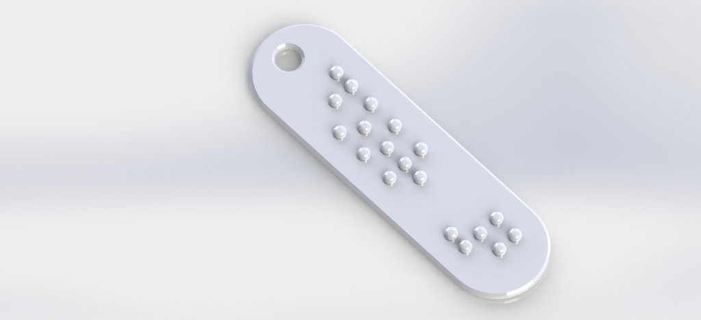 Free 3D file Braille Lang. Key Tags・3D printer model to download・Cults