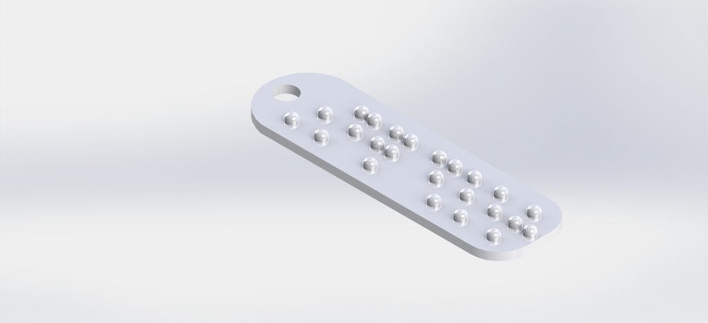 Free 3D file Braille Lang. Key Tags・3D printer model to download・Cults