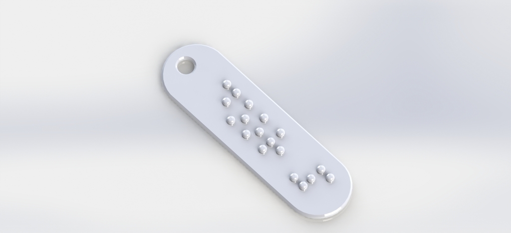 Free 3D file Braille Lang. Key Tags・3D printer model to download・Cults