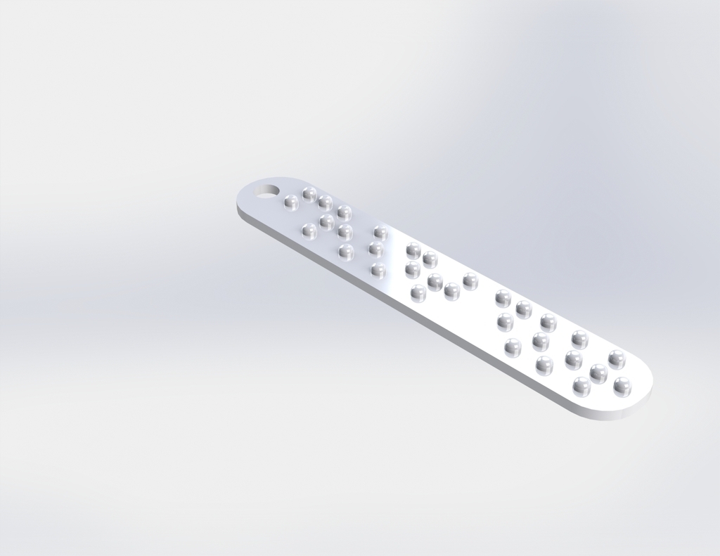 Free 3D file Braille Lang. Key Tags・3D printer model to download・Cults
