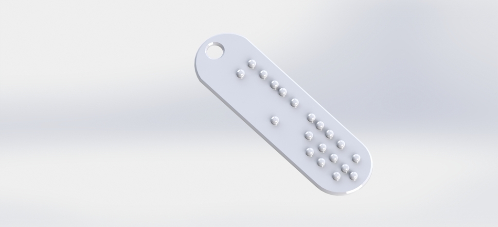 Free 3D file Braille Lang. Key Tags・3D printer model to download・Cults