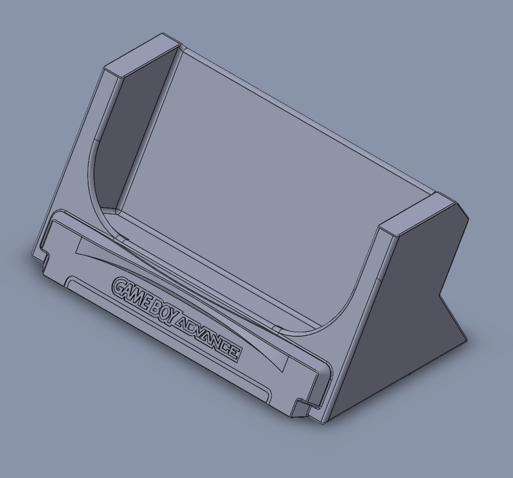 Fichier STL Game Boy Advance SP Stand V3 (Licence Commerciale) 👦・Idée ...