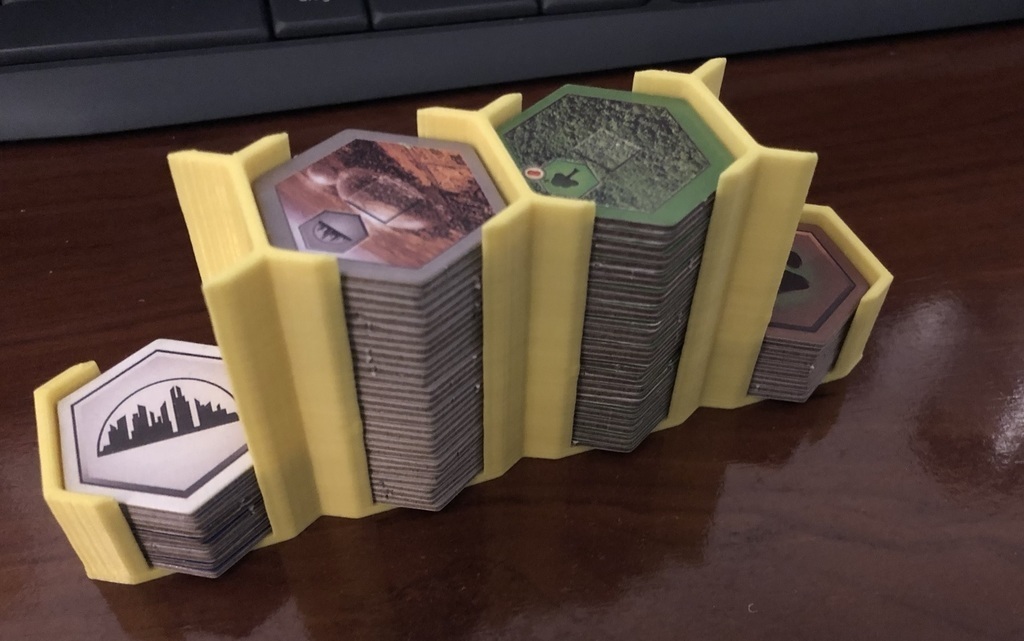 Free 3D file Terraforming Mars hexagon tiles stack・3D print model to ...