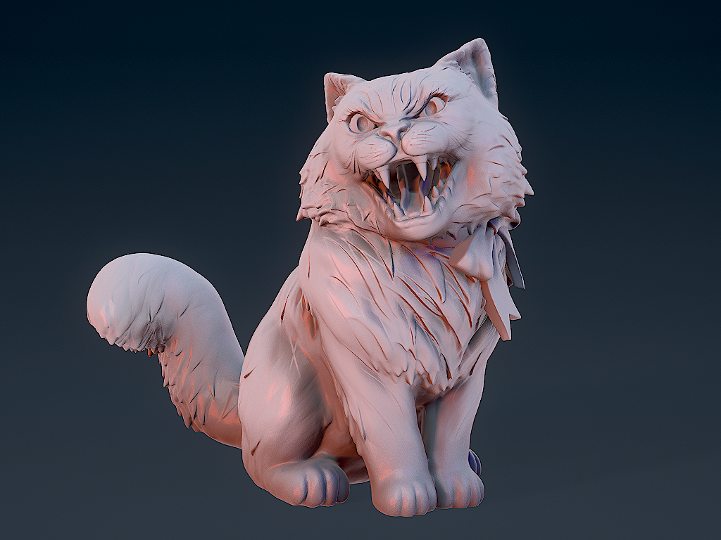 Free 3D file Angry Cat 😡・3D printable model to download・Cults