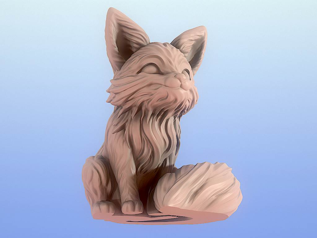 Free STL file Cute Fox 1 🦊・Model to download and 3D print・Cults