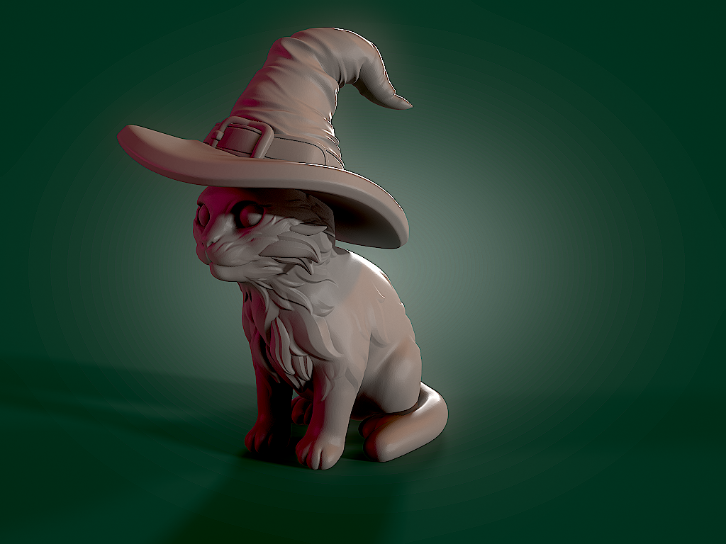 Free STL file Magic Kitten 🪄・3D print design to download・Cults