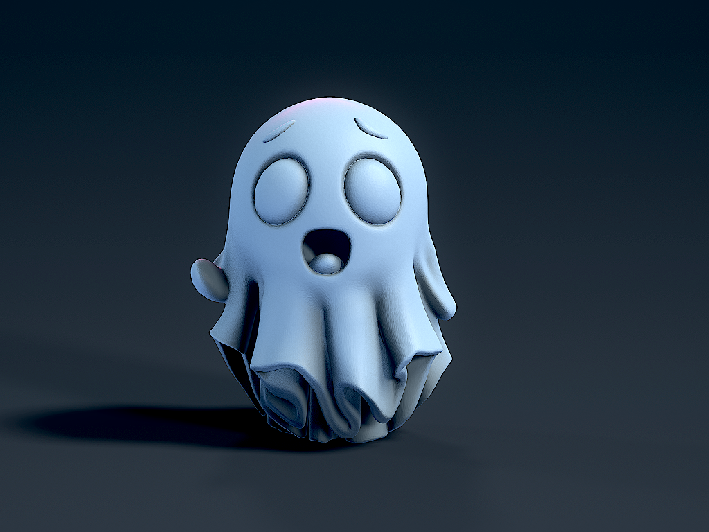 Free 3D file Cute Ghost・3D printable object to download・Cults