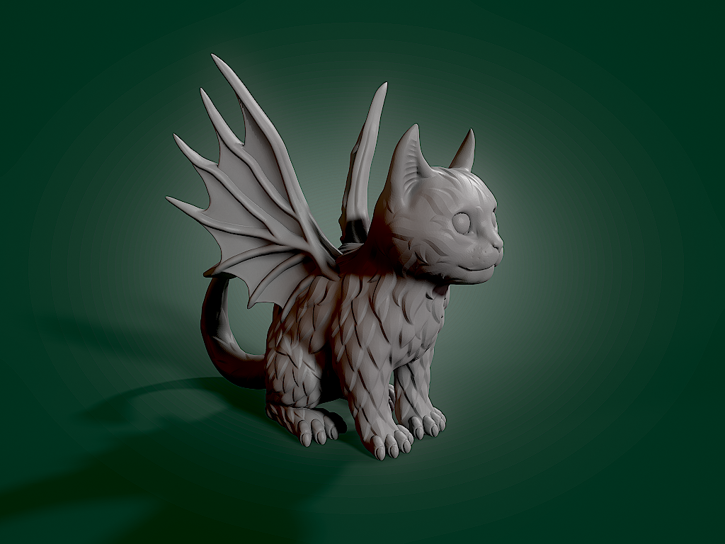 Archivo STL gratis Gatito demoníaco・Modelo para descargar y imprimir en ...