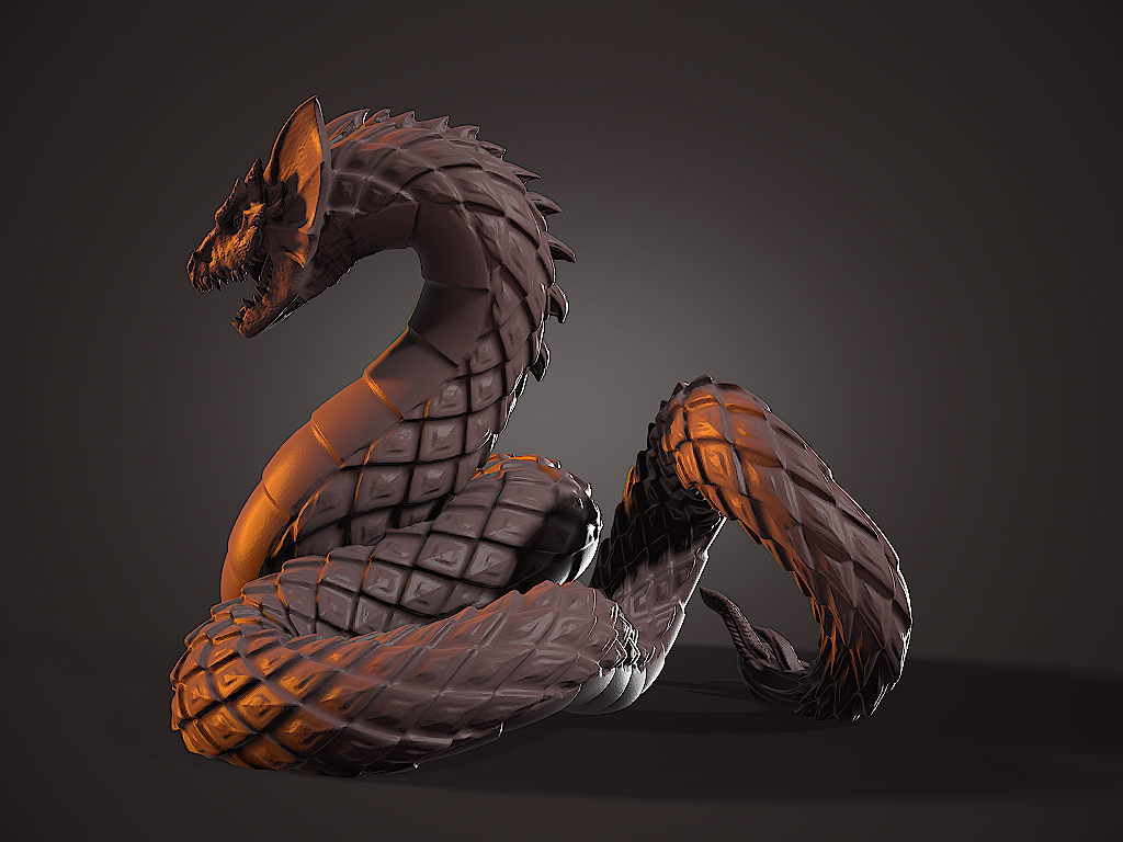 Free STL file Basilisk 🎨・3D printing design to download・Cults