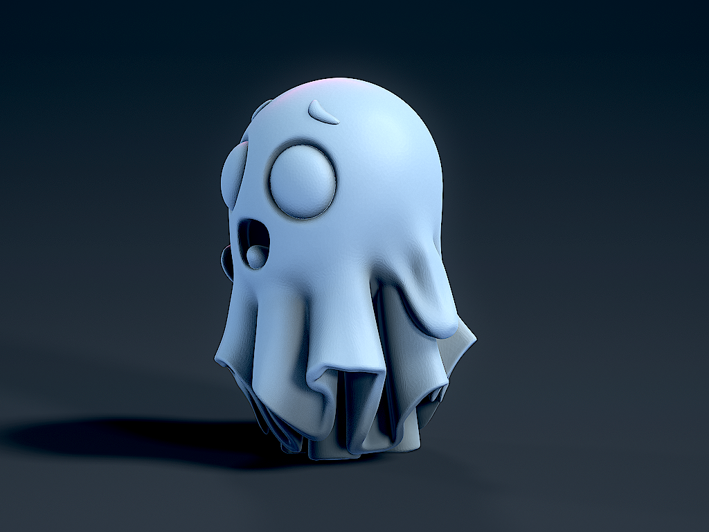 Free 3D file Cute Ghost・3D printable object to download・Cults