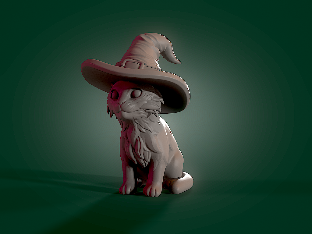Free STL file Magic Kitten 🪄・3D print design to download・Cults