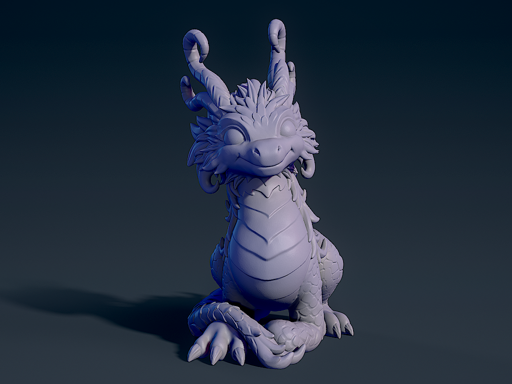 Free STL file Cute Dragon 1・3D printer design to download・Cults
