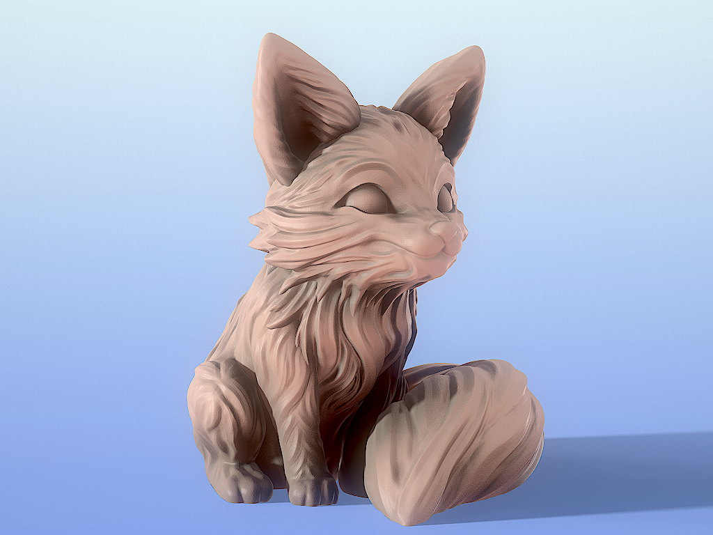 Free STL file Cute Fox 1 🦊・Model to download and 3D print・Cults