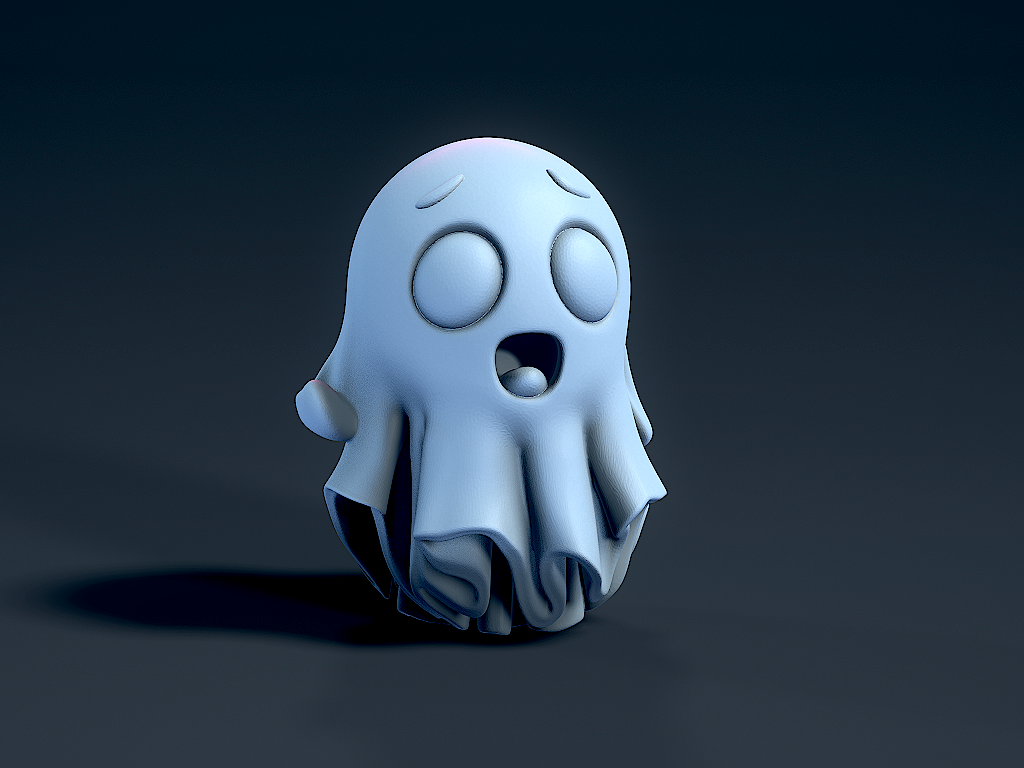 Free 3D file Cute Ghost・3D printable object to download・Cults
