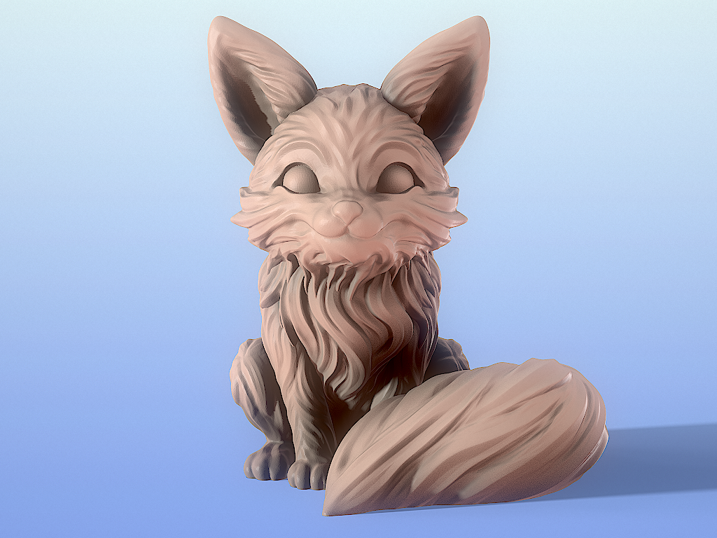 Free STL file Cute Fox 1 🦊・Model to download and 3D print・Cults