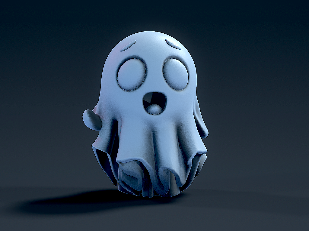 Free 3D file Cute Ghost・3D printable object to download・Cults