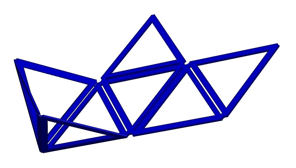 Archivo 3D gratis Octaeder plegable de 0,5 mm de grosor y 30 mm de ...