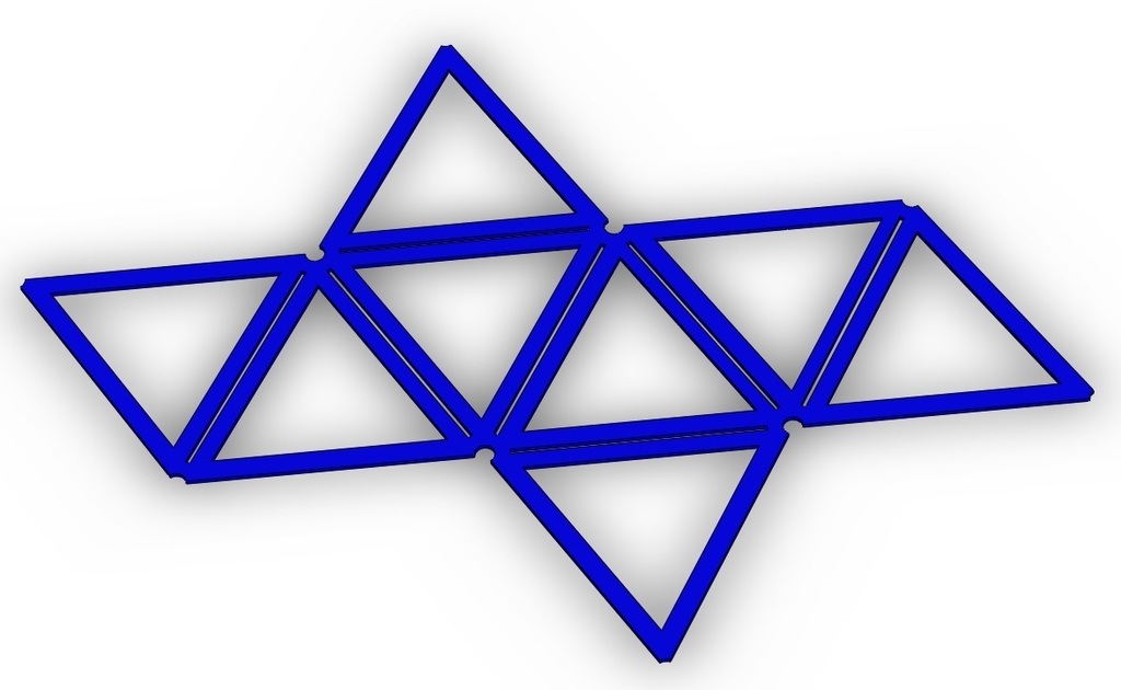 Archivo 3D gratis Octaeder plegable de 0,5 mm de grosor y 30 mm de ...