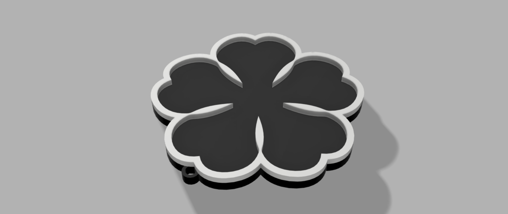 Free 3D file Black Clover five-leaf clover keychain v2・3D printing ...