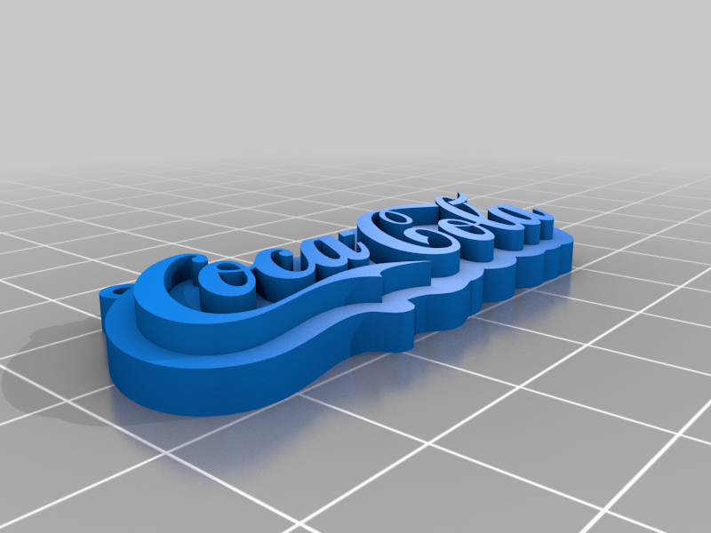 Free 3D file Coca-Cola keychain・3D printing design to download・Cults