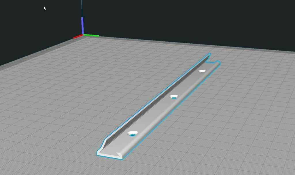 Free 3D file Led strip mount (10mm) 10/20cm lenght with camera flare ...