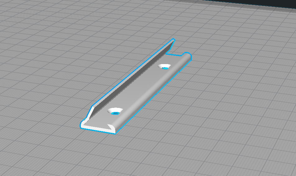 Free 3D file Led strip mount (10mm) 10/20cm lenght with camera flare ...