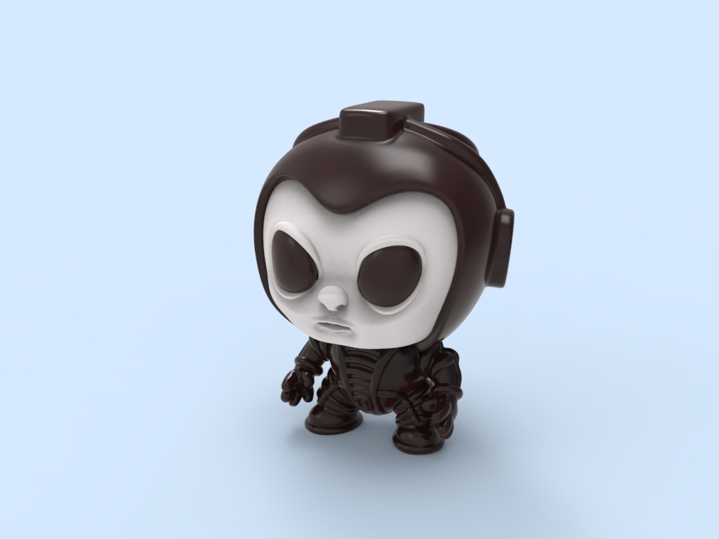 Free STL file Little alien kawaii 👽・3D printer design to download・Cults