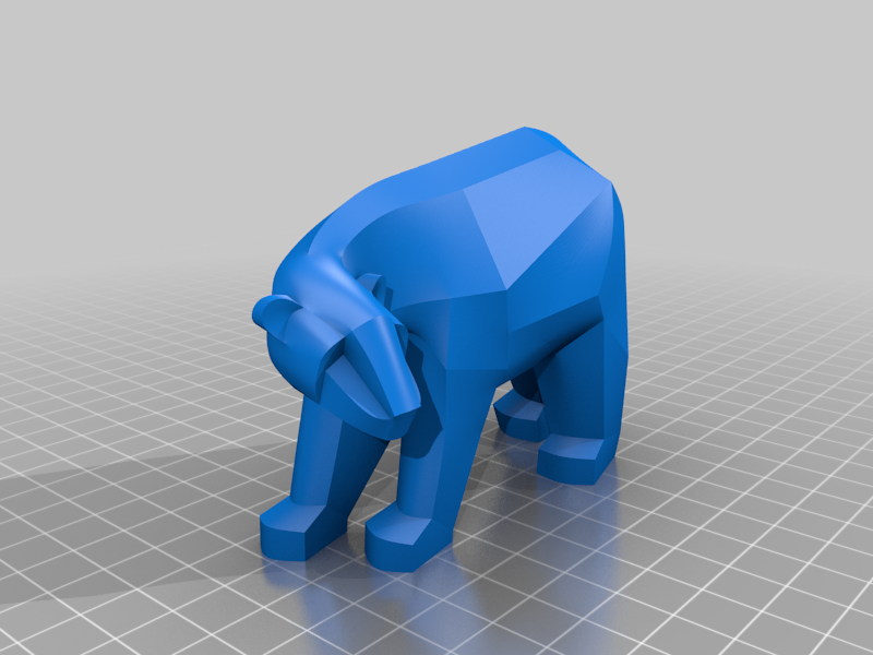 Free 3D file ours origami (bears) low poly・3D printable model to ...
