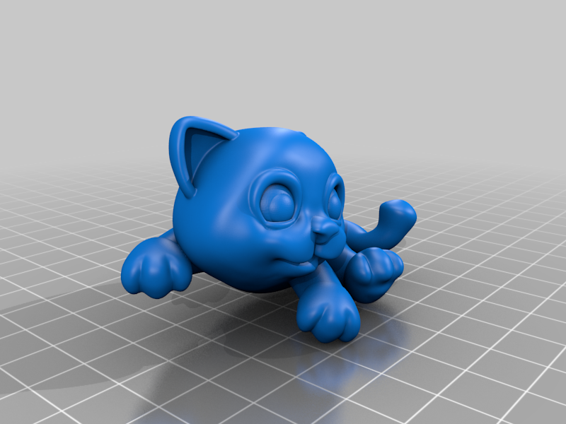 Free STL file Cat on the cloud 🐱・3D printing model to download・Cults