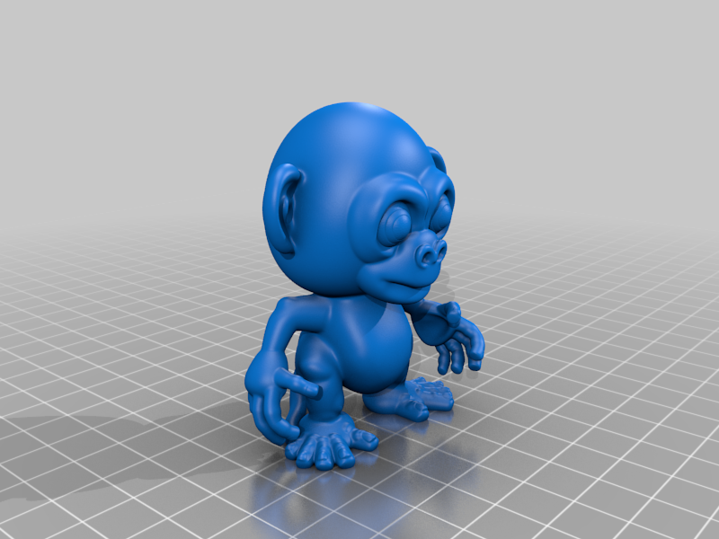 Archivo 3D gratis Mono Kawaii 🐉・Plan de impresión en 3D para descargar ...